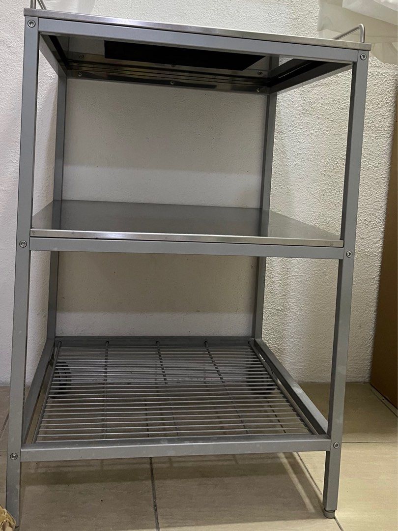 IKEA stainless steel rack, Furniture & Home Living, Furniture, Shelves ...