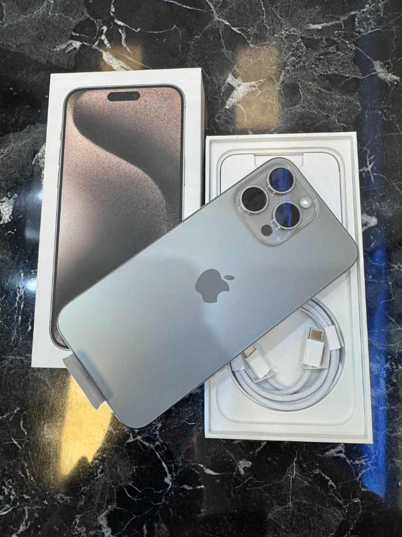 💜💜台北iphone專賣店💜💜拆封新品🍎 Apple Iphone 15 Pro Max 256g原色🍎🔥台灣公司貨🔥 手機及配件 手機