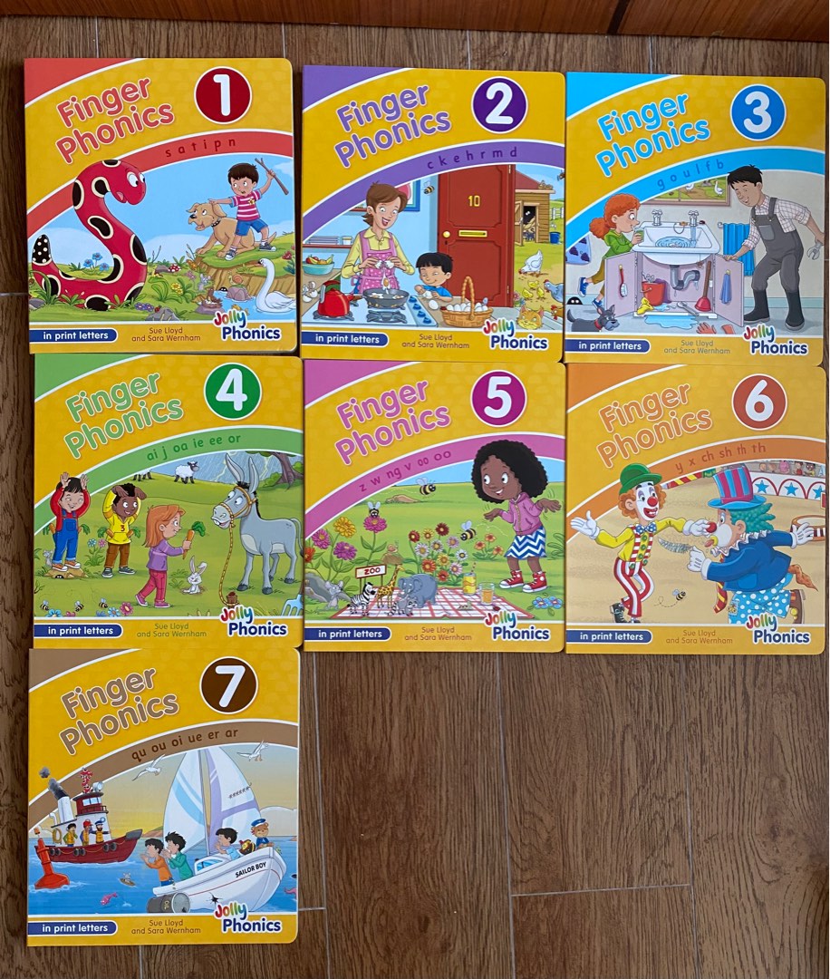 Jolly phonics finger phonics, Hobbies & Toys, Books & Magazines ...