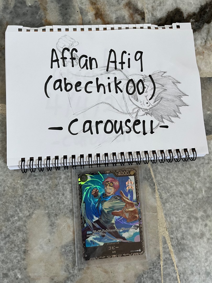 koby flagship one piece card game, Hobbies & Toys, Toys & Games on ...