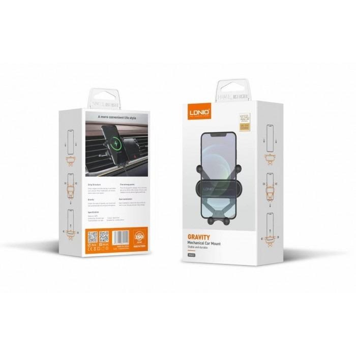 LDNIO MG03 Gravity Sensor Mechanical Air Vent Car Mount Phone Holder ...