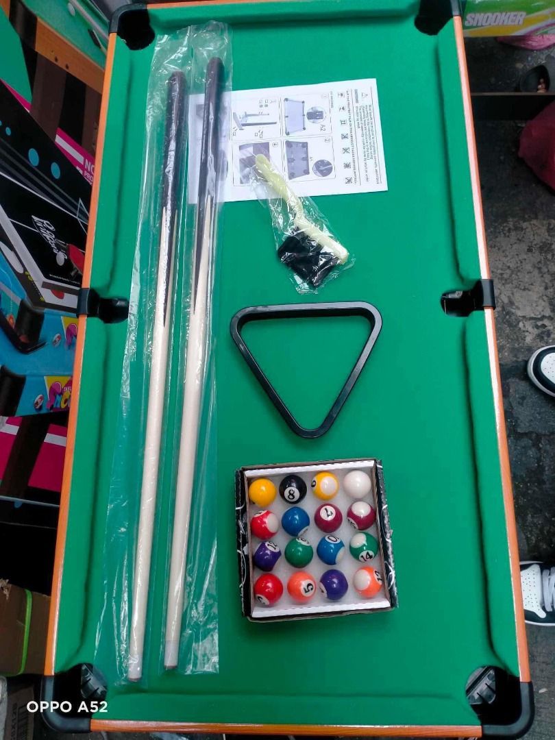 Mini Billiard Table Complete Set, Hobbies & Toys, Toys & Games on Carousell