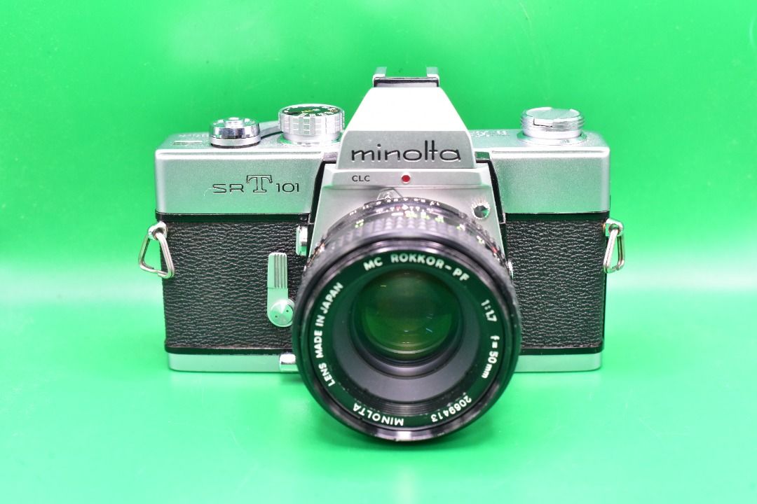 Minolta SRT-101 Vintage Film Camera with 50 mm f1.7 PF lens ...