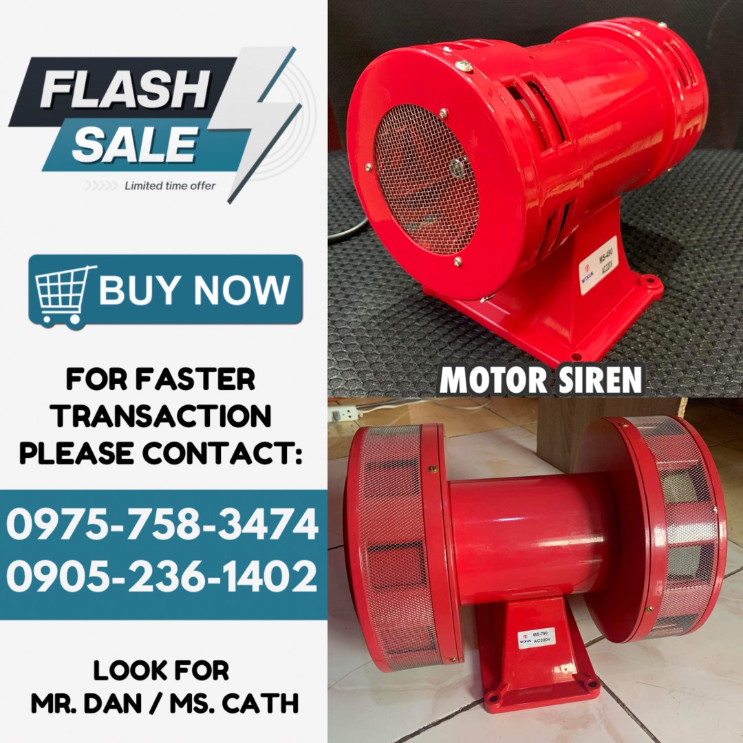 Motor Siren, Commercial & Industrial, Construction Tools & Equipment on ...