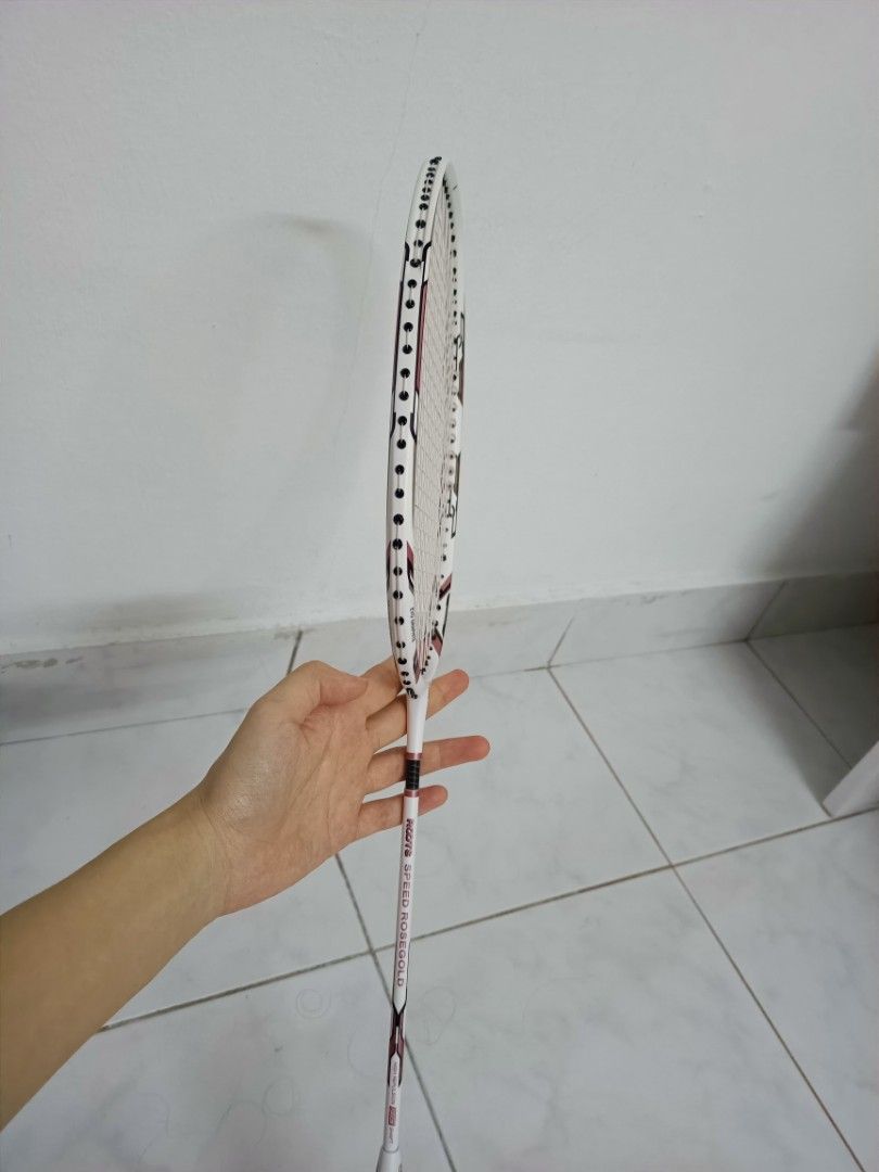 New strung GOSEN Roots Speed Rose Gold, Sports Equipment, Sports ...