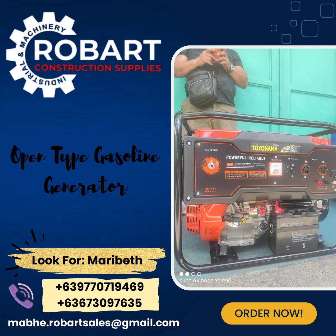 Open Type Gasoline Generator, Commercial & Industrial, Construction ...