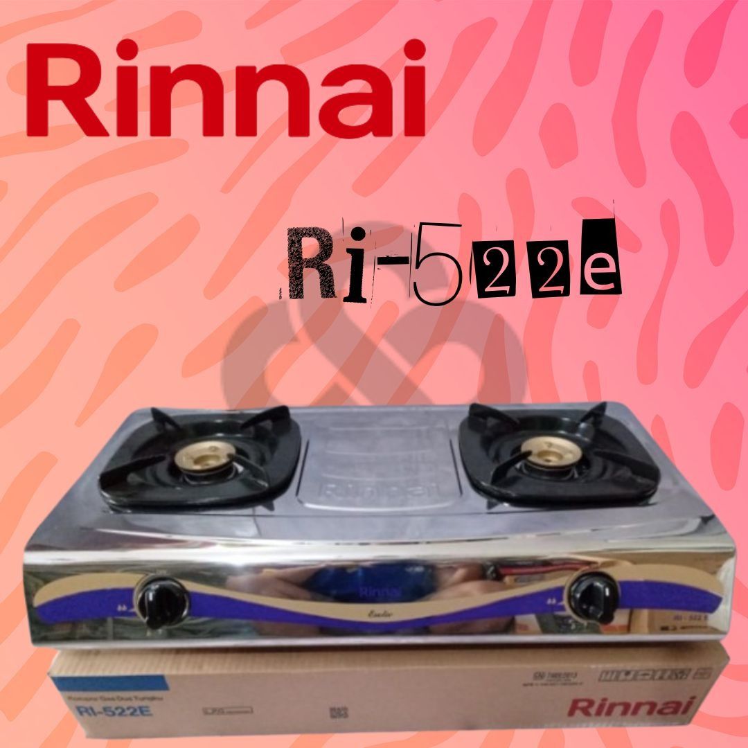 Rinnai Rl522E Kompor Gas 2 Tungku RI 522E, Kitchen & Appliances di ...