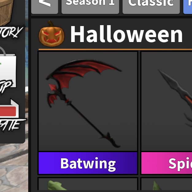 Roblox Murder Mystery 2 MM2 Knife Weapon Batwing, Video Gaming, Gaming ...