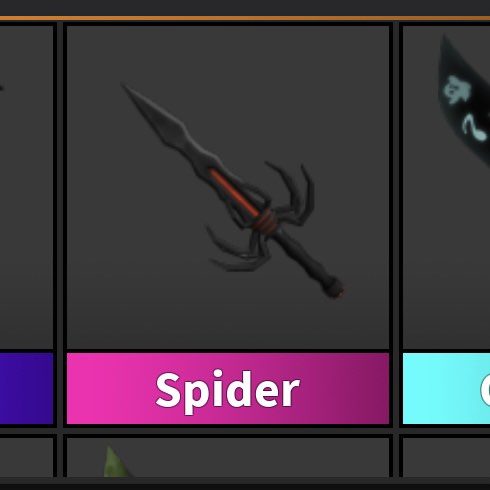 Roblox Murder Mystery 2 MM2 Knife Weapon Spider, Video Gaming, Gaming ...