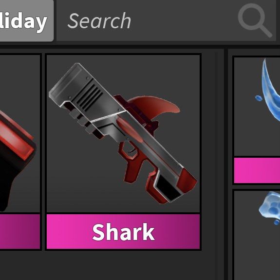Roblox Murder Mystery 2 MM2 Knife Weapon Shark Gun, Video Gaming ...