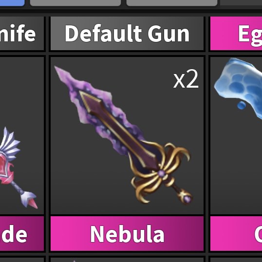 Roblox Murder Mystery 2 MM2 weapon Knife Nebula, Video Gaming, Gaming ...