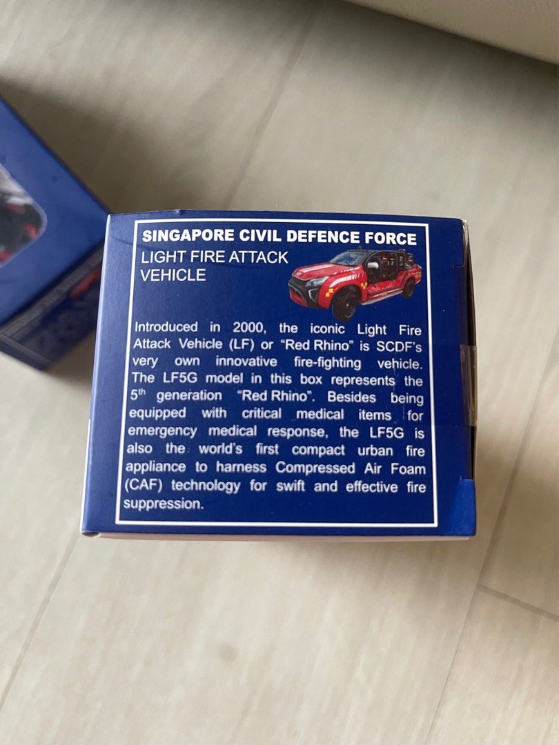 SPF Singapore Police Force FAST RESPONSE CAR + SCDF Red Rhino DIECAST ...