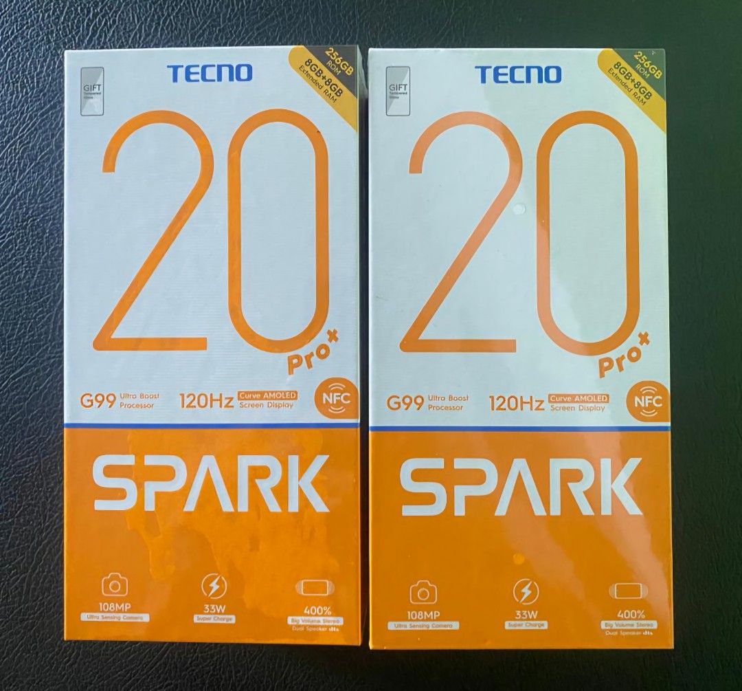 Tecno Spark 20 Pro Plus + / Pro+ 8GB+256GB BNIB Garansi Resmi Indo ...