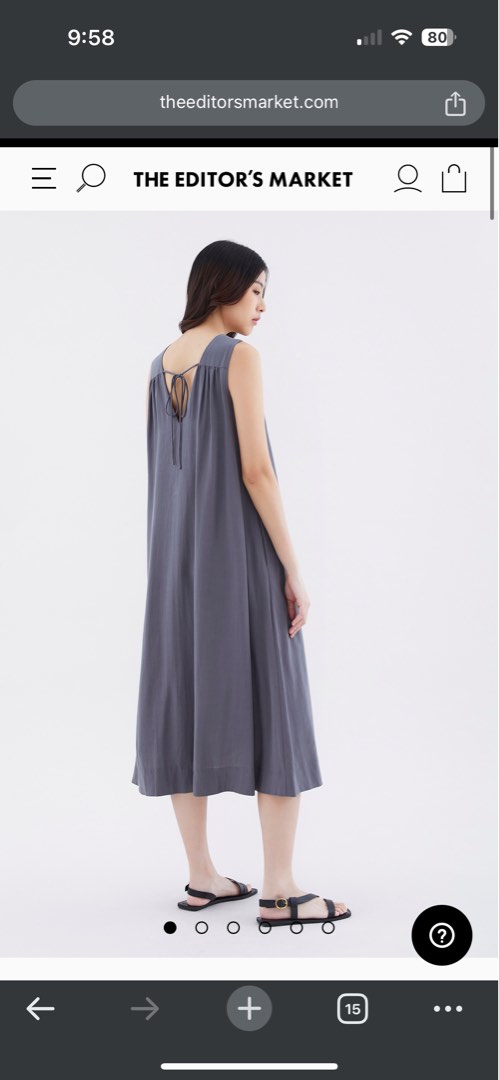 The Editor’s Market Neila V-Back Dress, Women's Fashion, Dresses & Sets ...