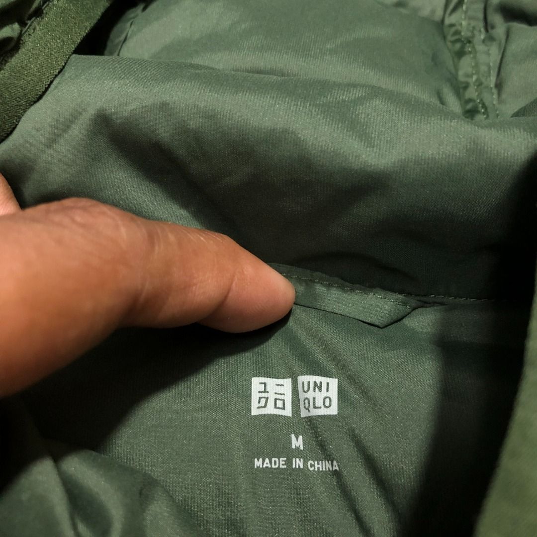 UNIQLO Ultra Light Down Hooded Puffer Puff Jacket Green Winter Snow ...