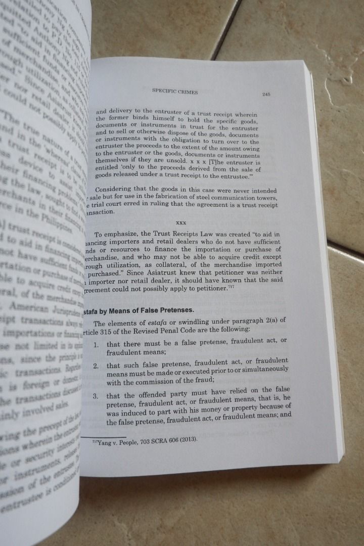 Updates in Criminal Law by Modesto A. Ticman, Jr., Hobbies & Toys ...