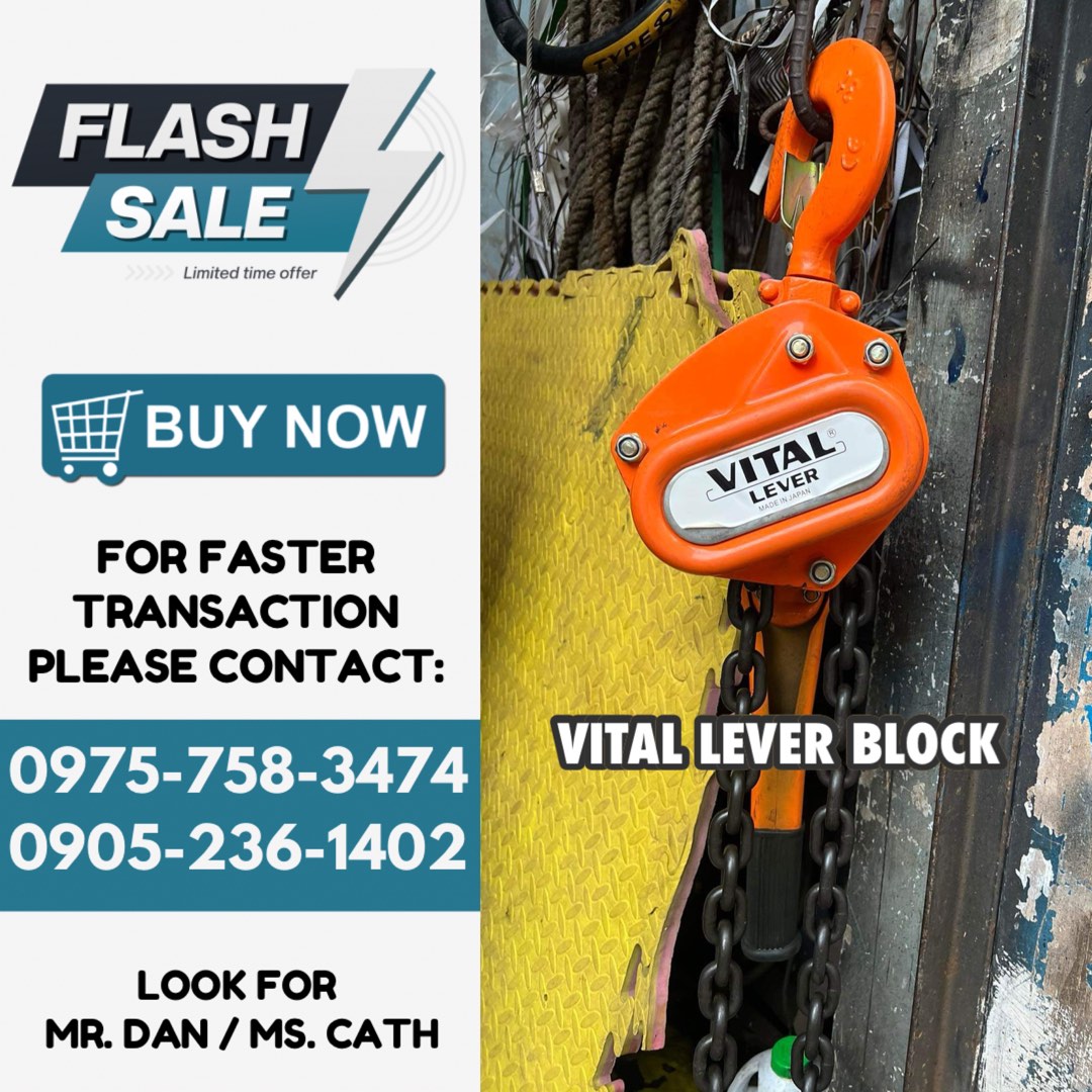 Vital Lever Block, Commercial & Industrial, Construction Tools ...