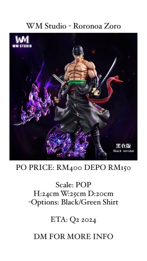 WM Studio - Roronoa Zoro, Hobbies & Toys, Toys & Games on Carousell
