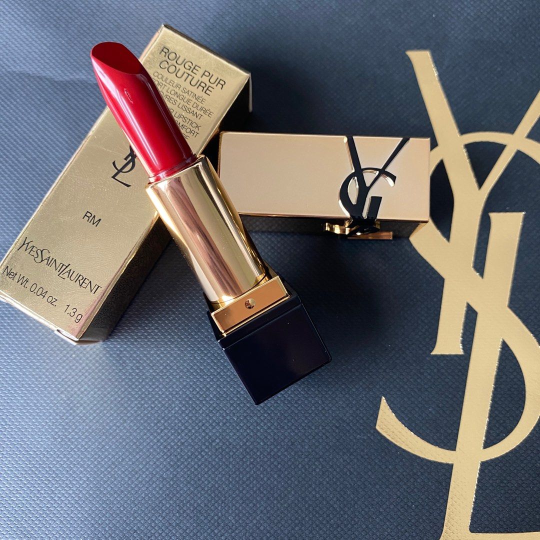 YSL Rouge Pur Couture #RM Lipstick 1.3G, Beauty & Personal Care, Face ...