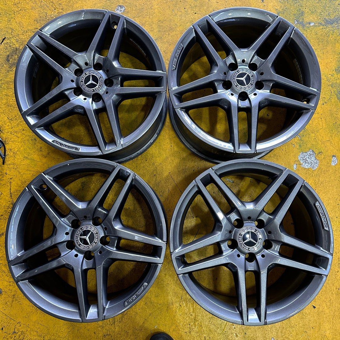 18‘ Original Mercedes AMG staggered sport rim 5x112, Car Accessories ...