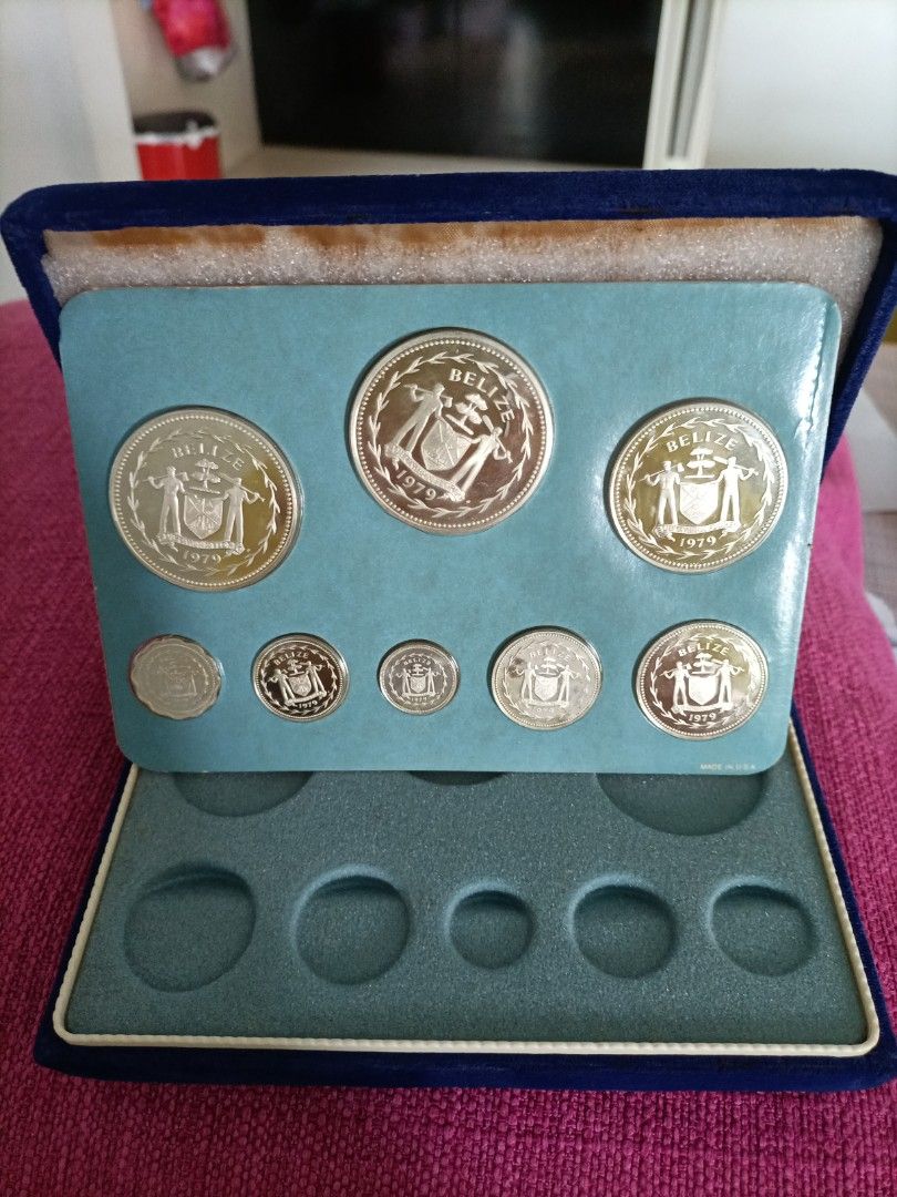 1979 coinage of Belize solid sterling silver proof set, Hobbies & Toys ...