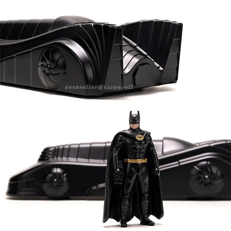 1989 Batman Batmobile w/ Armor Shell & Batman Figure 1:24 Die-cast ...
