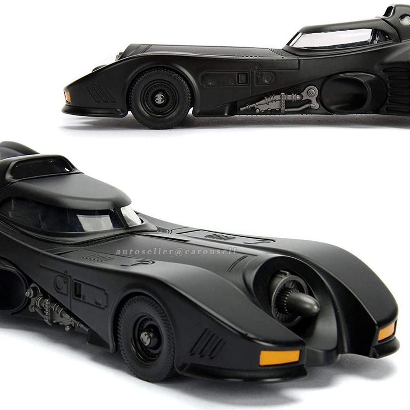1989 Batman Batmobile w/ Armor Shell & Batman Figure 1:24 Die-cast ...