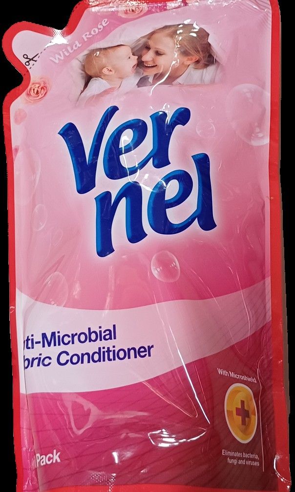 1Liter Refill Pack Vernel Anti-Microbial Fabric Conditioner Softener 1L ...