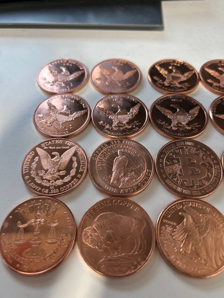 1oz Copper Rounds ($5 each), Hobbies & Toys, Memorabilia & Collectibles ...