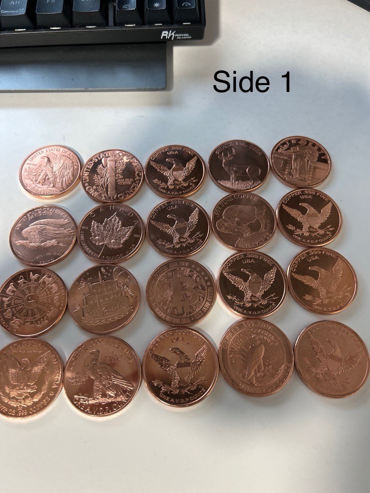 1oz Copper Rounds ($5 each), Hobbies & Toys, Memorabilia & Collectibles ...