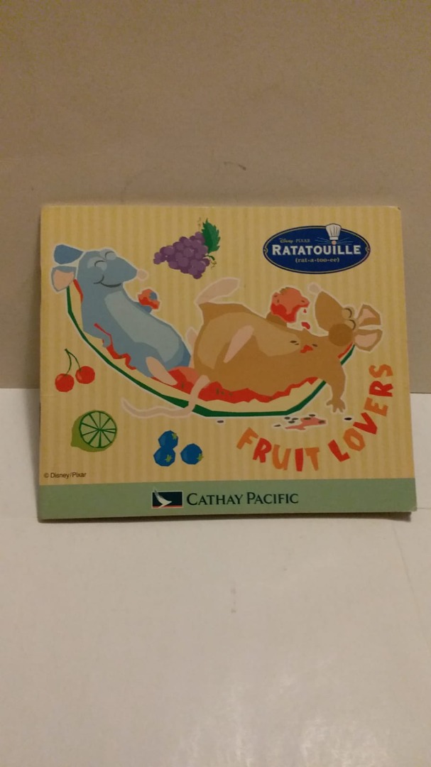 五星級大鼠 Ratatouille Disney Pixar 迪士尼 國泰航空Cathay Pacific 兒童填色冊 貼紙書籤 填色簿 遊戲 ...