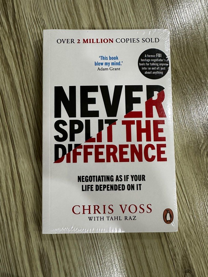 Sealed book , Never split the difference chris Voss book never split ...