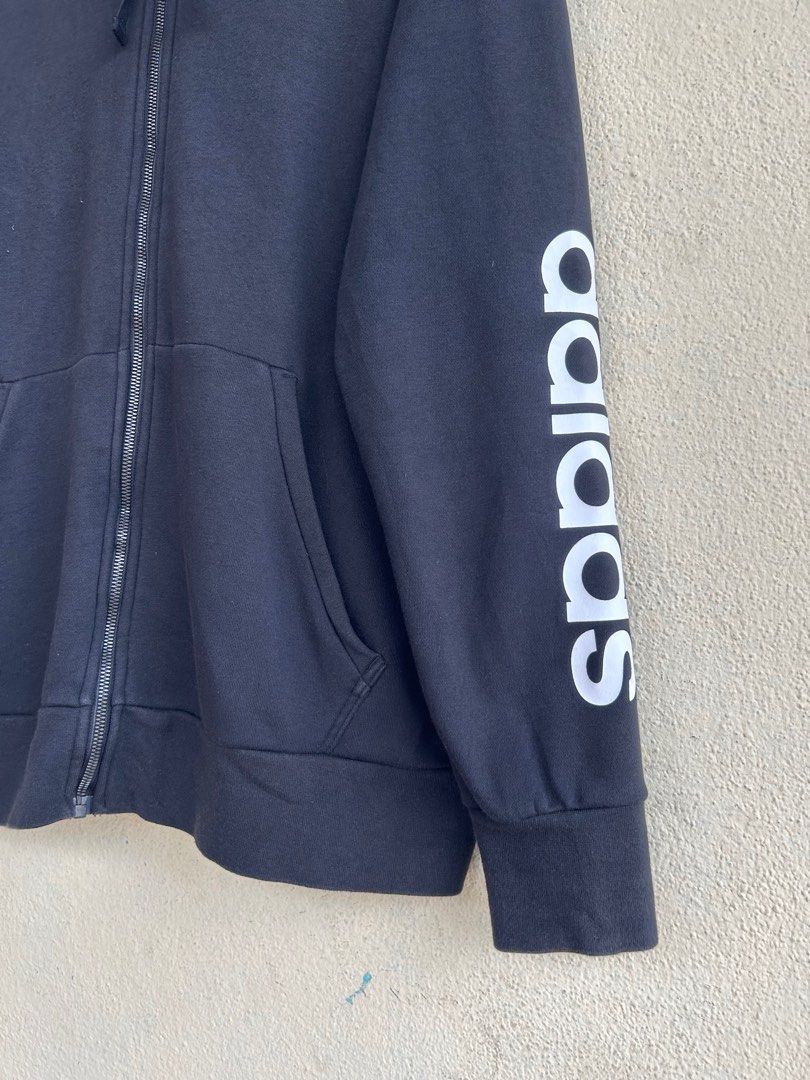 Adidas Zip Up Hoodie, Men's Fashion, Tops & Sets, Hoodies on Carousell