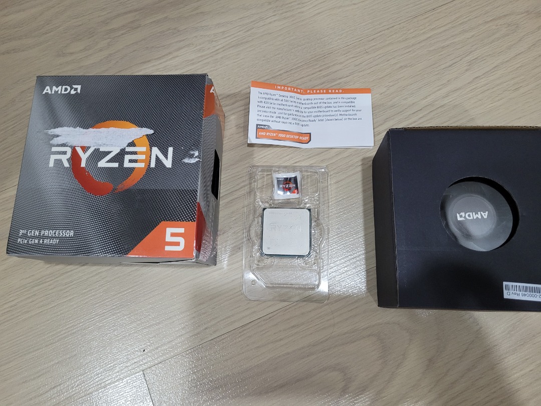 AMD Ryzen 5 3600 with Stock Cooler, Computers & Tech, Parts ...