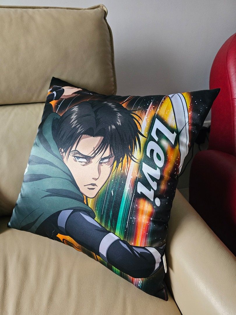 AOT Levi pillow, Hobbies & Toys, Memorabilia & Collectibles, J-pop on ...