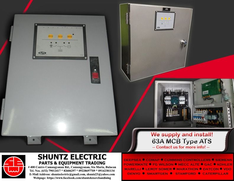 AUTOMATIC TRANSFER SWITCHES (ATS) & GENSET AUTOMATIC BATTERY CHARGERS ...