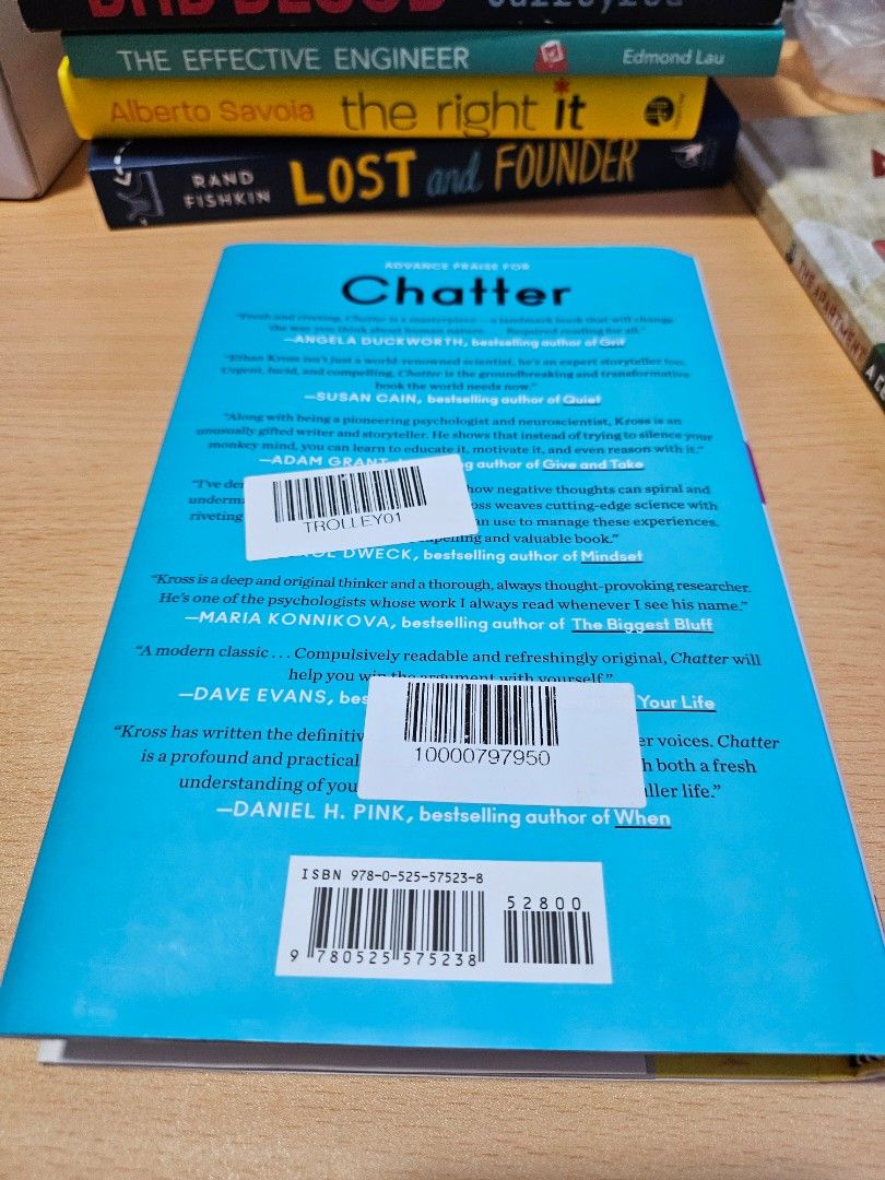 [Book] Chatter by Ethan Kross, Hobbies & Toys, Books & Magazines ...