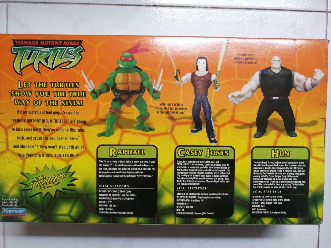 Brand new vintage teenage mutant ninja turtles PLAYMATES 2003 – 3 PACK ...