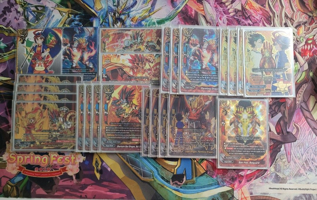 Buddyfight Sun dragon deck, Hobbies & Toys, Toys & Games on Carousell