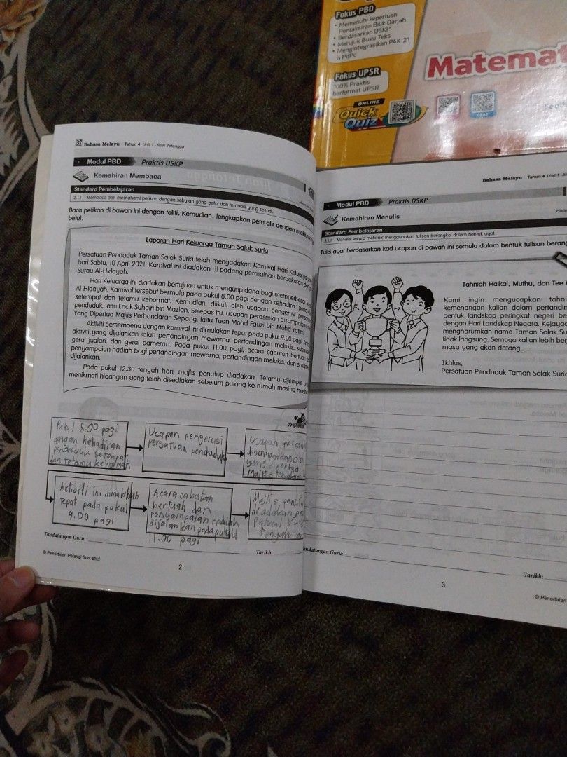 Buku pelangi pbd perfect tahun 4 matematik english bm sekolah rendah, Hobbies & Toys, Books ...