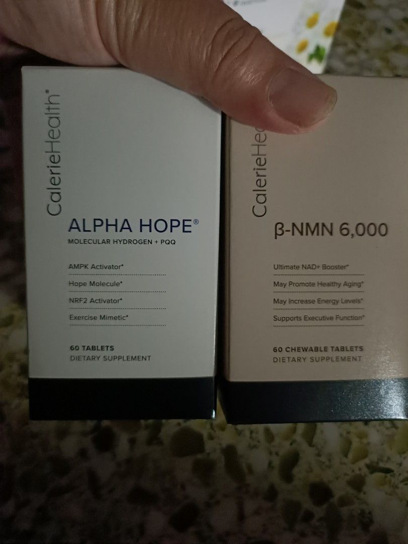 Calerie health nmn 6000 plus alpha hope bundle, Health & Nutrition ...