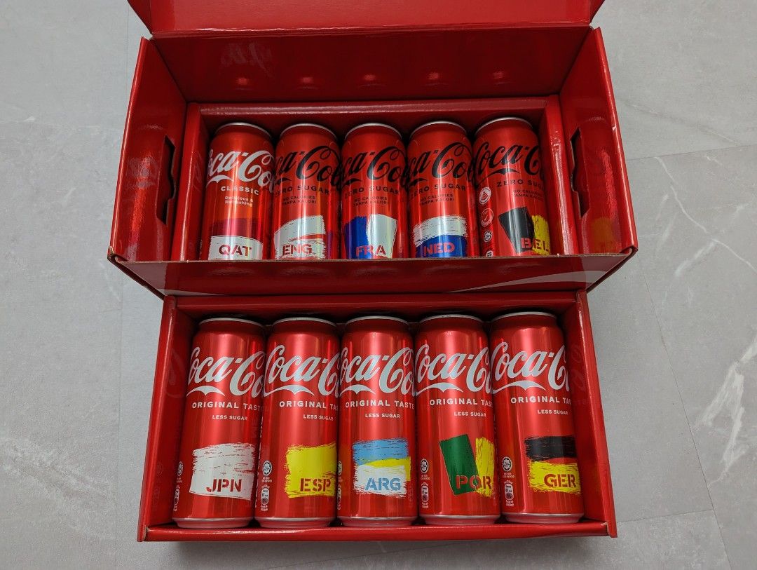 Coca Cola World Cup Qatar Box set (expired), Food & Drinks, Beverages ...