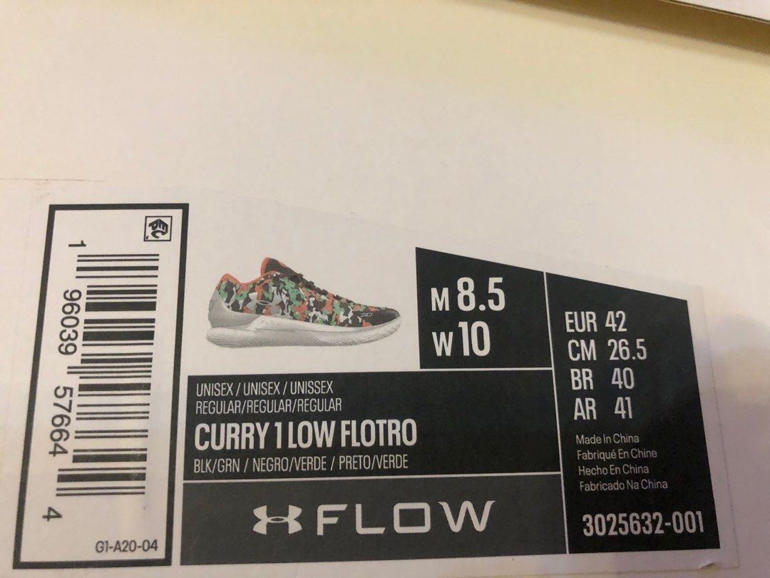 Curry 1 Low Flowtro, Men's Fashion, Footwear, Sneakers on Carousell