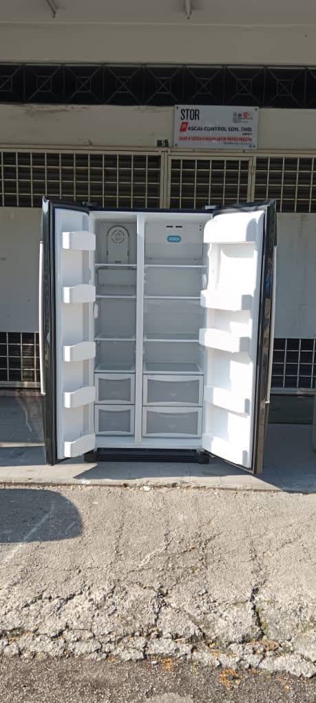 Daewoo 2 side by side doors refrigerator 537 litres peti ais fridge ...