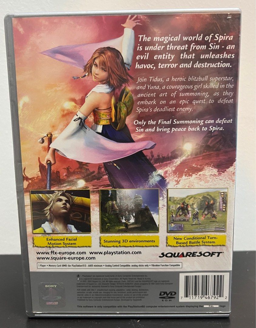Final Fantasy X Ps2 Game, Video Gaming, Video Games, PlayStation on ...