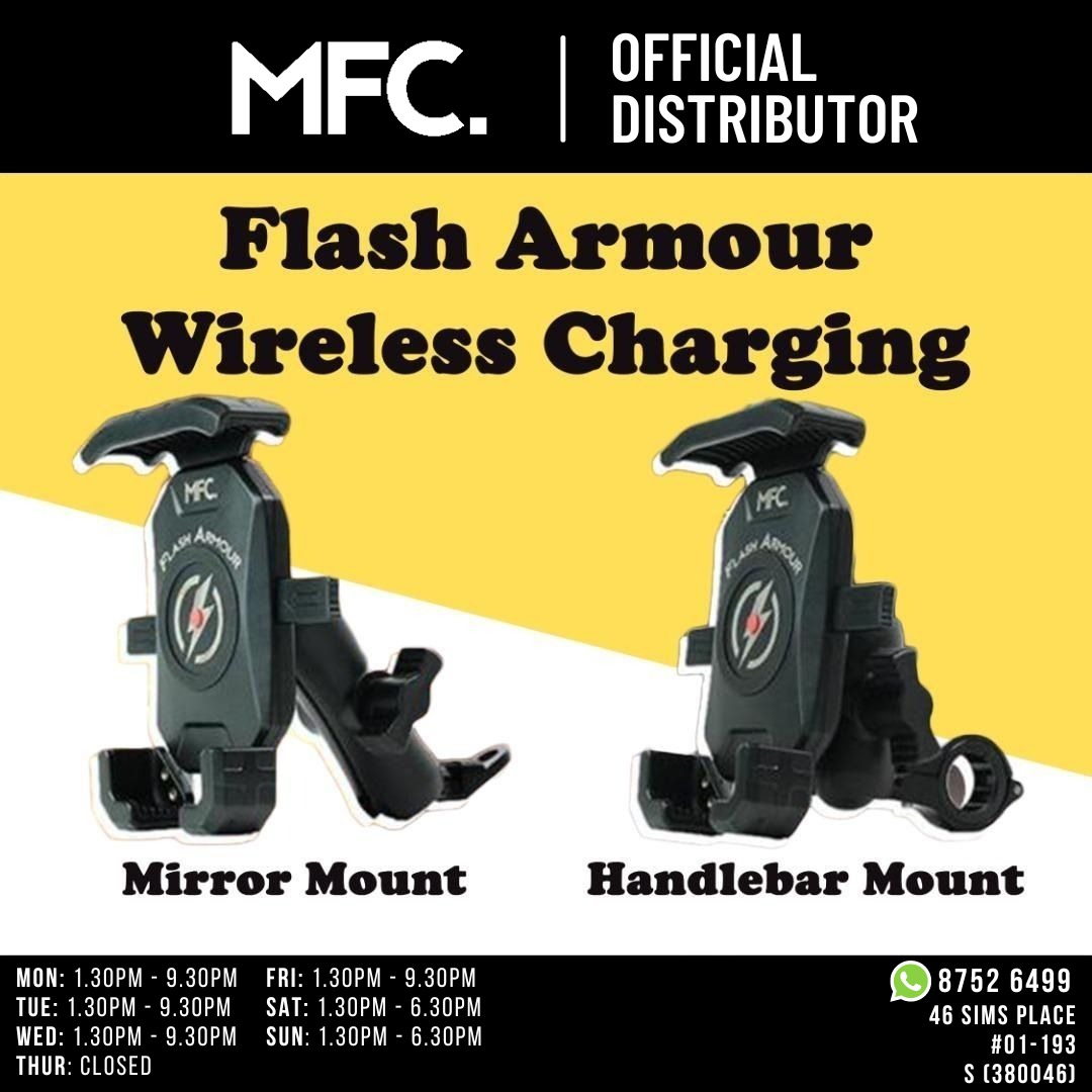 Flash Armour MFC Phone Holder Mirror Mount, Motorcycles, Motorcycle ...