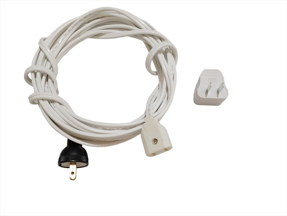 FLAT CORD EXTENSION #16-AWG 220V HEAVY DUTY, 1-GANG US TYPE with ...