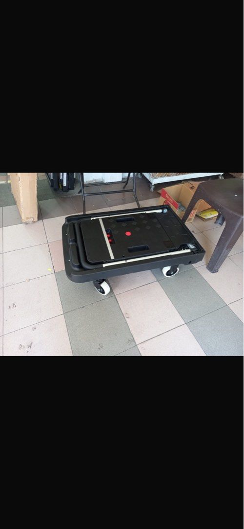 Foldable Trolley 200 kg Capacity Four Wheel Trolley Foldable, Hobbies ...