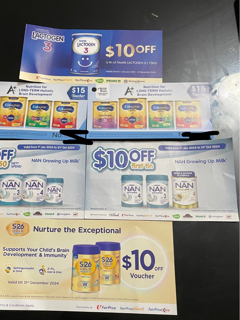 Formula milk discount vouchers to give away, Babies & Kids, Nursing ...
