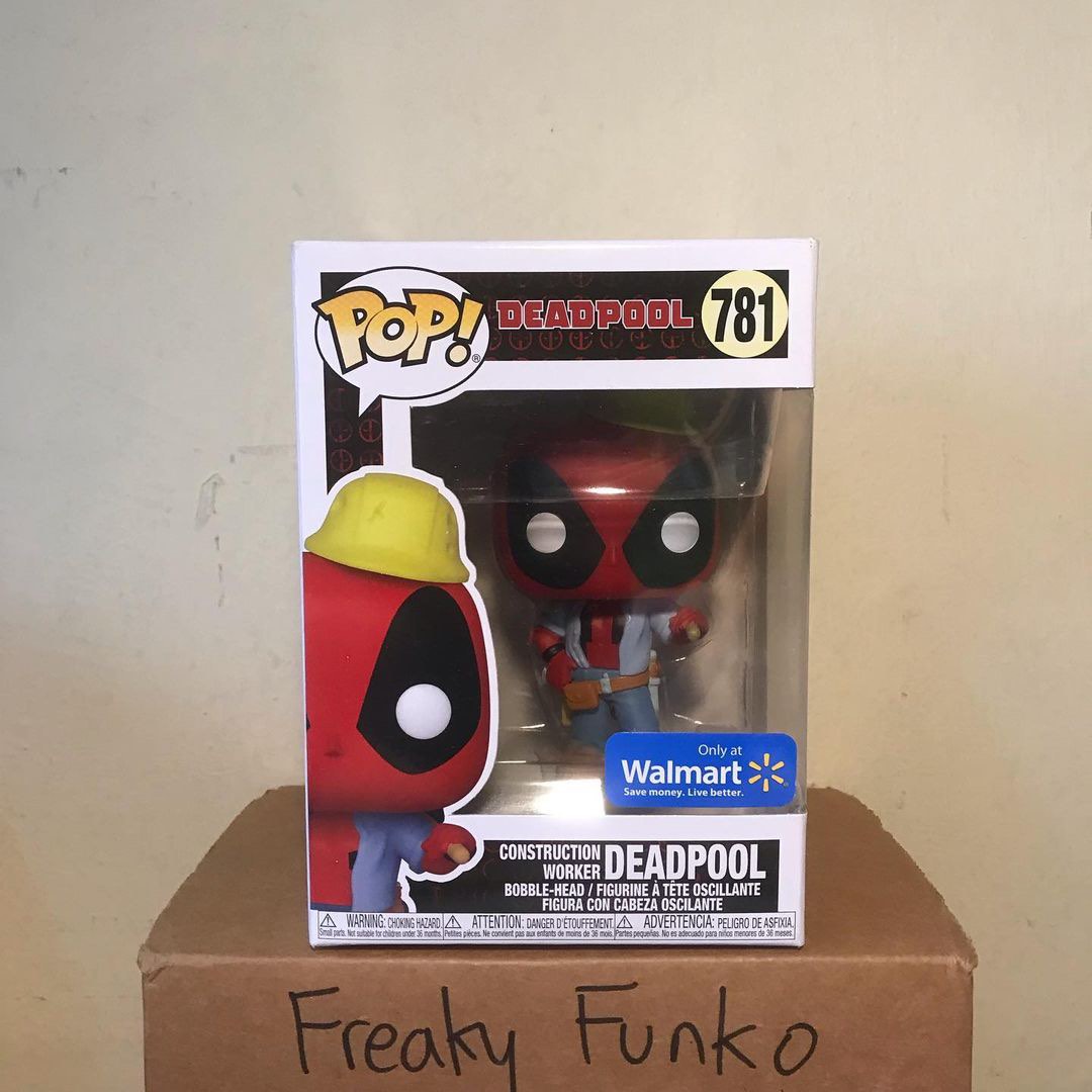 Funko pop Marvel Construction worker Deadpool (Walmart exclusive), Hobbies & Toys, Toys & Games ...